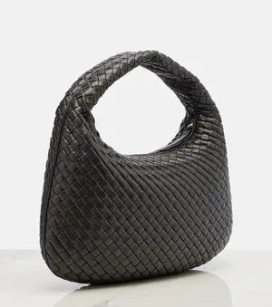 Bottega Veneta Intrecciato Leather Shoulder Bag - Brown
