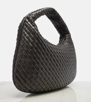 Bottega Veneta Intrecciato Leather Shoulder Bag - Brown