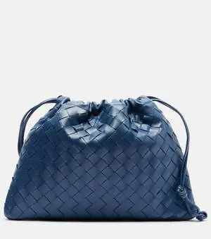 Bottega Veneta Dustbag Intrecciato Small Leather Pouch - Blue