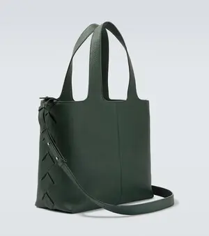 Bottega Veneta Diago Intreccio Leather Tote Bag - Green