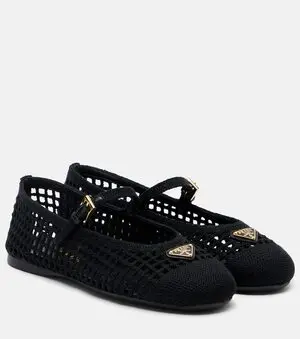 Prada Mary Jane Flats For Women