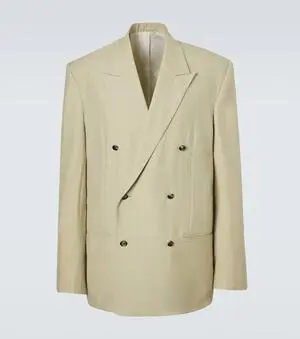 Bottega Veneta Wool And Cotton Gabardine Suit Jacket - Beige