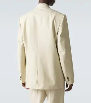 Bottega Veneta Wool And Cotton Gabardine Suit Jacket - Beige