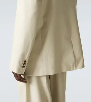 Bottega Veneta Wool And Cotton Gabardine Suit Jacket - Beige
