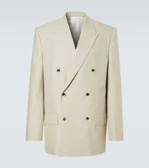 Bottega Veneta Wool And Cotton Gabardine Suit Jacket - Beige