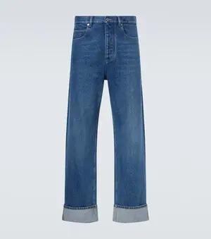 Bottega Veneta Wide-leg Jeans In Mid - Blue