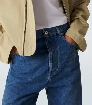 Bottega Veneta Wide-leg Jeans In Mid