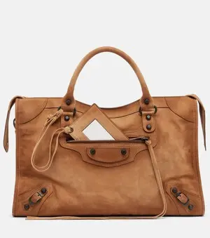 Balenciaga Le City Medium Top-Handle Bag Brown