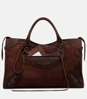 Balenciaga Le City Medium Top-Handle Bag Brown