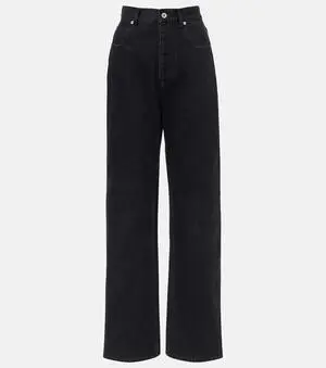 Bottega Veneta High-rise Wide-leg Jeans - Black