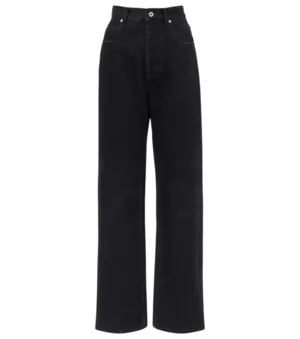 Bottega Veneta High-rise Wide-leg Jeans - Black