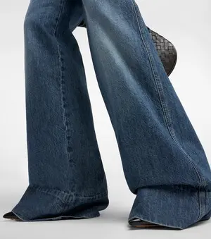 Bottega Veneta High-rise Wide-leg Jeans - Blue