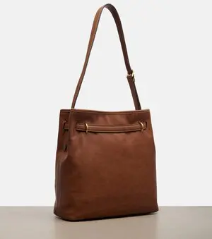 Miu Miu Aventure Leather Bucket Bag - Brown