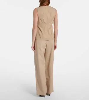 Vince Camille Wide-leg Trousers - Beige