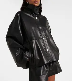 Nour Hammour Park Leather Jacket