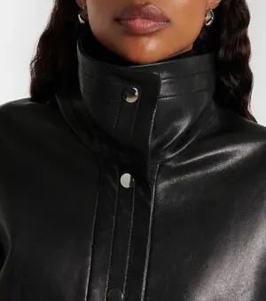 Nour Hammour Park Leather Jacket