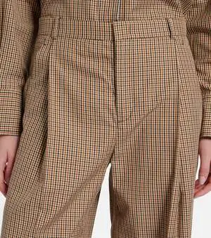 Vince Camille Cotton-blend Wide-leg Pants - Beige