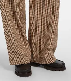 Vince Camille Cotton-blend Wide-leg Pants - Beige