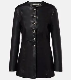Nour Hammour Parlor Leather Jacket - Black