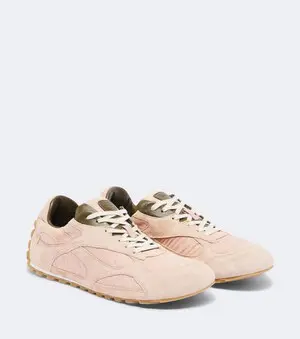Pink Suede Women's Sneakers