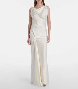 Victoria Beckham Posy Draped Gown