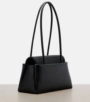 Prada Passage Medium Leather Shoulder Bag - Black