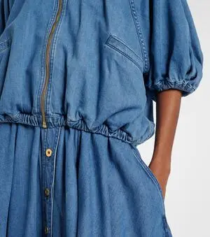 PATOU Tie-neck Denim Jacket
