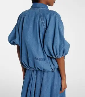 PATOU Tie-neck Denim Jacket