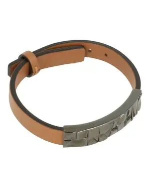 FERRAGAMO Embossed Geometric Leather Bracelet - Multicolor