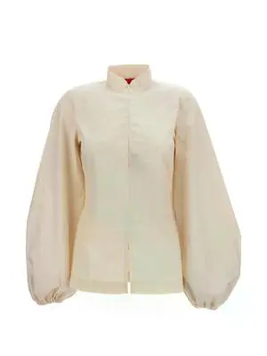 THELATEST Balloon Sleeve Shirt - Neutrals