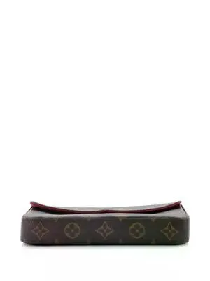 LOUIS VUITTON Felicie Pochette Monogram Canvas Crossbody Bag - Brown