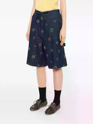 GARÇON BY GARÇON Floral Denim Shorts