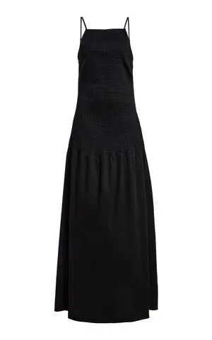 MARLIES GRACE Alaia Cotton Maxi Dress - Black