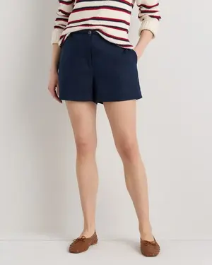 Quince European Linen Trouser Shorts - Deep Navy