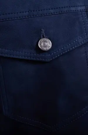 Bugatchi Leather Trucker Jacket