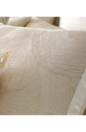 Donna Karan New York Cord Swirl Accent Pillow - Ivory