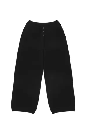 ALL MY LOVE Kayla Cashmere Pants - Onyx