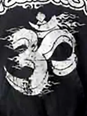 HELLSTAR Graphic Print Hoodie - Black