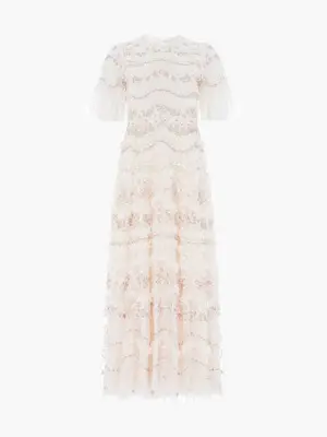 NEEDLE & THREAD Marina Ruffle Ankle Gown