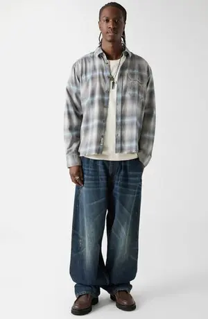 GUESS ORIGINALS Distressed Wide Leg Jeans