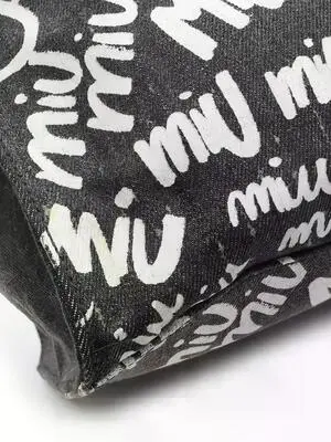 Miu Miu 2010s Logo-plaque Tote
