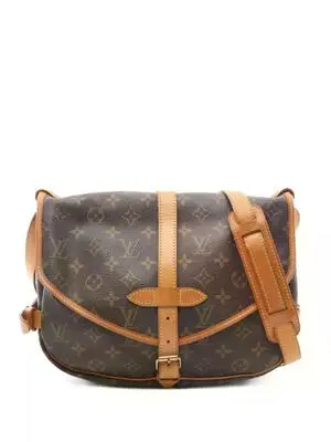 LOUIS VUITTON 1995 30 Saumur Monogram Shoulder Bag