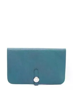 Hermès 2017 Bifold Leather Wallet - Blue