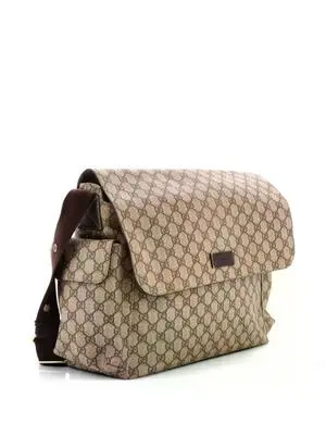 Gucci Gg Coated Canvas Crossbody Bag - Brown