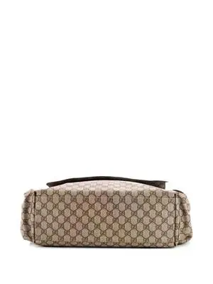 Gucci Gg Coated Canvas Crossbody Bag - Brown