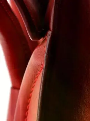 Celine Luggage Bag Smooth Leather Micro Tote Bag - Red