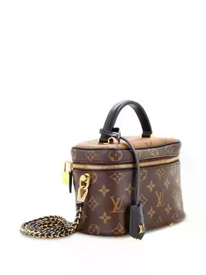 LOUIS VUITTON Vanity Handbag Reverse Monogram Canvas Pm Satchel