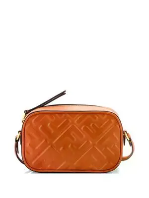 Fendi Camera Case Mini Crossbody Bag Zucca Embossed Leather