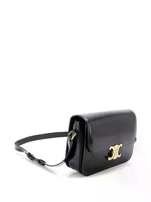 Celine Triomphe Shoulder Bag - Black