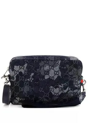 Gucci Convertible Gg Denim Crossbody Bag